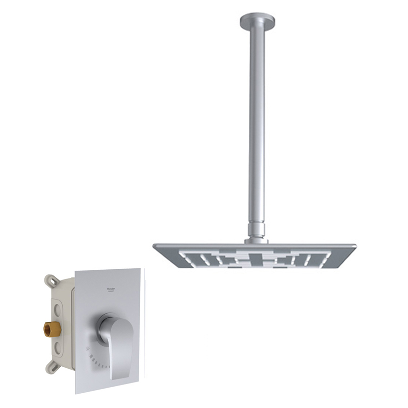 خرید شیر حمام توکار شودر مدل رومر تیپ 1 BRASS کروم مات با قیمت ...